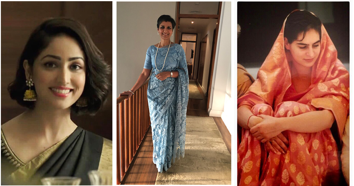 #SareeTwitter – Women on Twitter celebrate Sarees, share pictures of ...