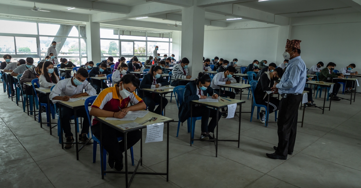 Grade XII students sit for board exams (In pictures) « Nepalese Voice