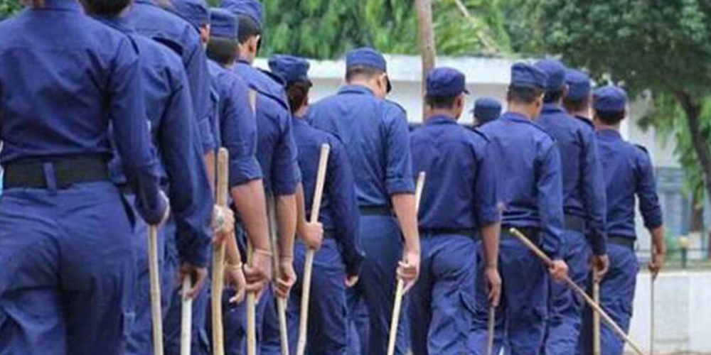 Nepal Police bids farewell to temporary recruits (Myadi Prahari) after ...